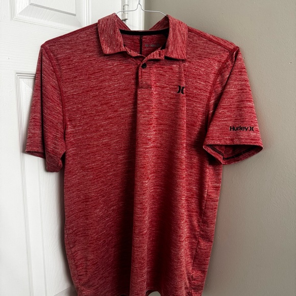 Hurley | Shirts | Hurley Mens Red Golf Polo | Poshmark